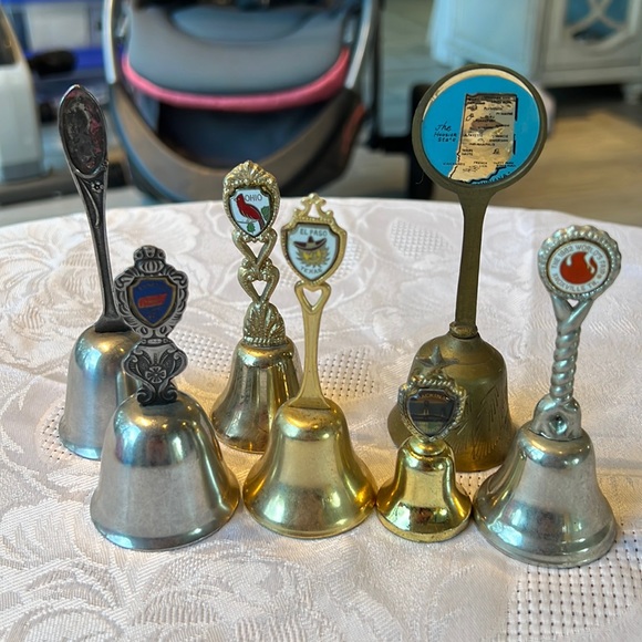 Vintage | Accents | Vintage Souvenir Collectible Bells Lot Bundle Of 7 ...
